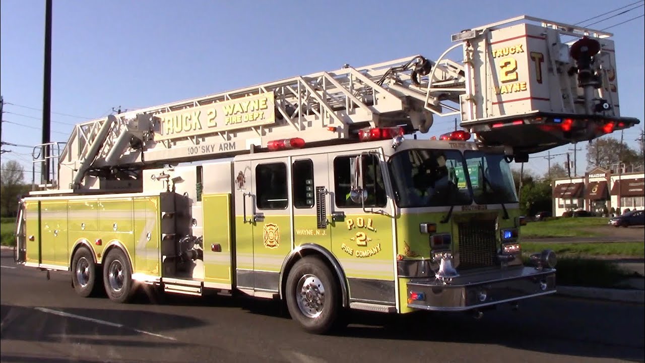 Wayne Fire Department Truck 2 Responding 4-24-19 - YouTube