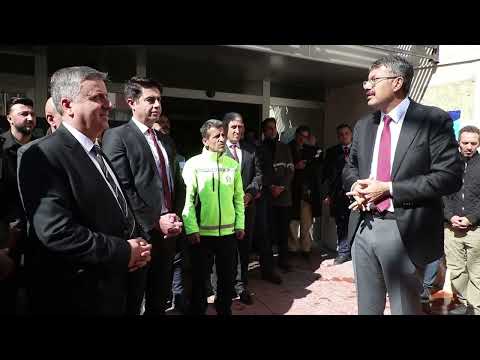 Vali Çelik, Mahmutoğlu belediye personeli ile vedalaştı