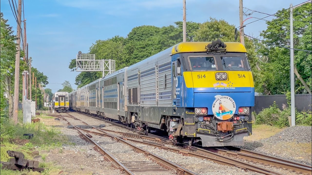 LIRR Montauk Summer Trains At Patchogue Feat. #2708 And #2798 - YouTube