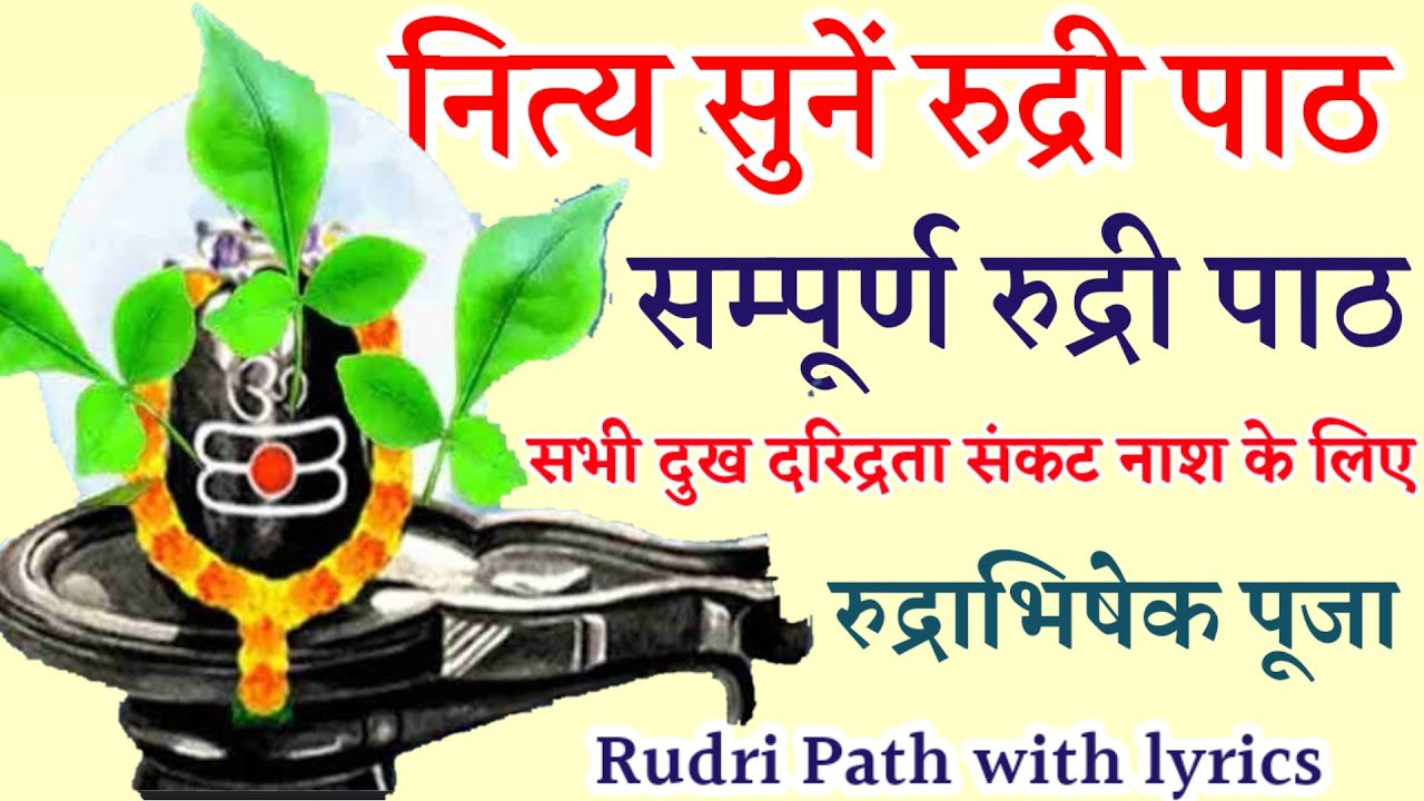 Complete Rudri Path || आज के दिन सभी दुख पीड़ा नाश के लिए || Rudri Path ...