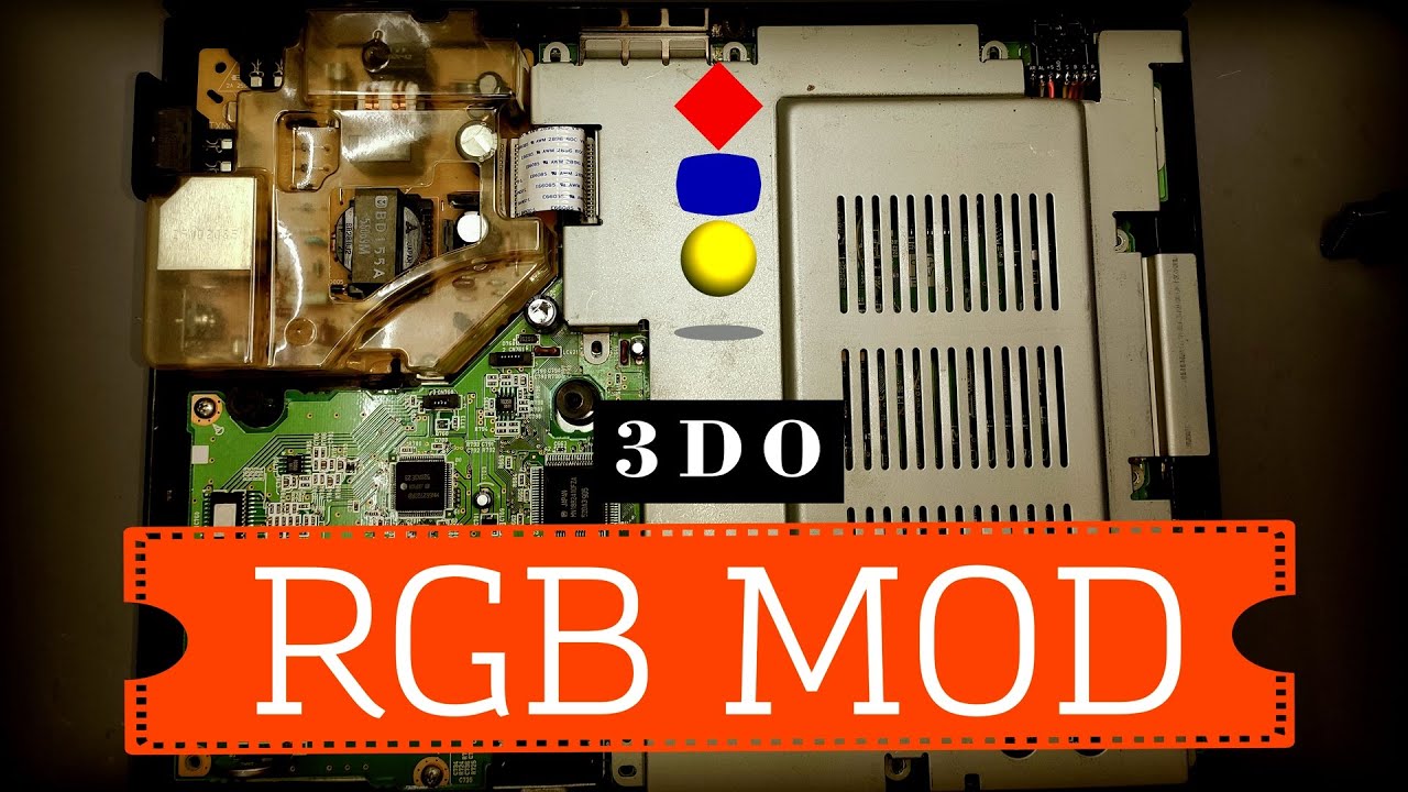 3DO RGB + 240p mod. Установка мода на Panasonic FZ-10 - YouTube