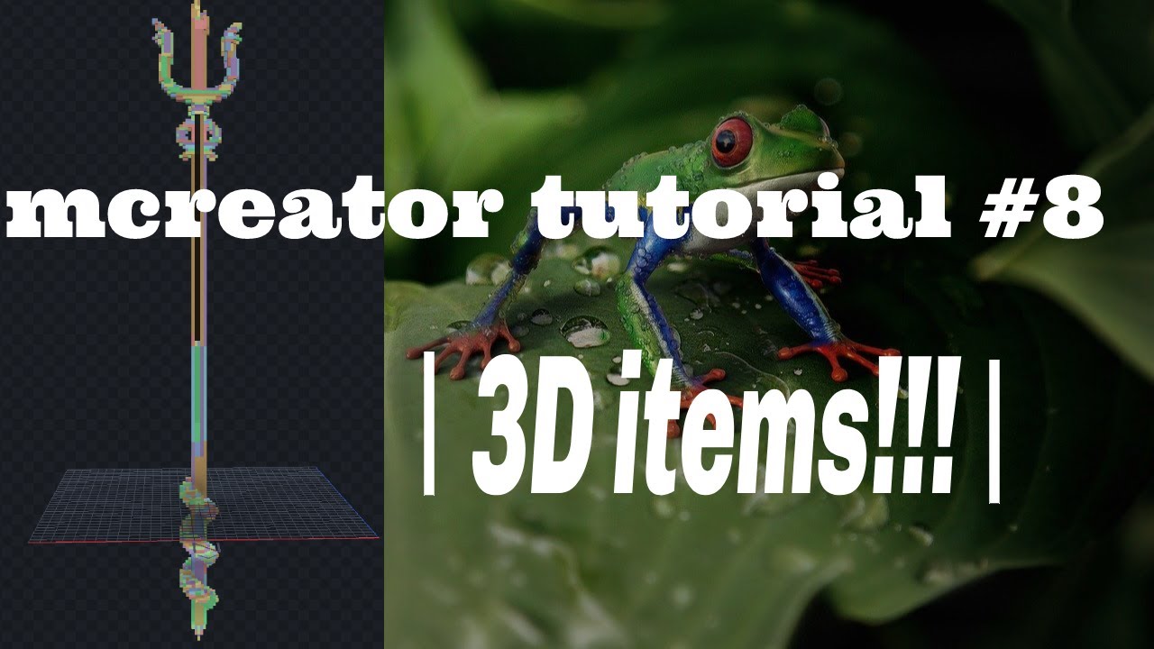 Mcreator how to get any 3D item that you made into Minecraft tutorial #8 2021 - YouTube
