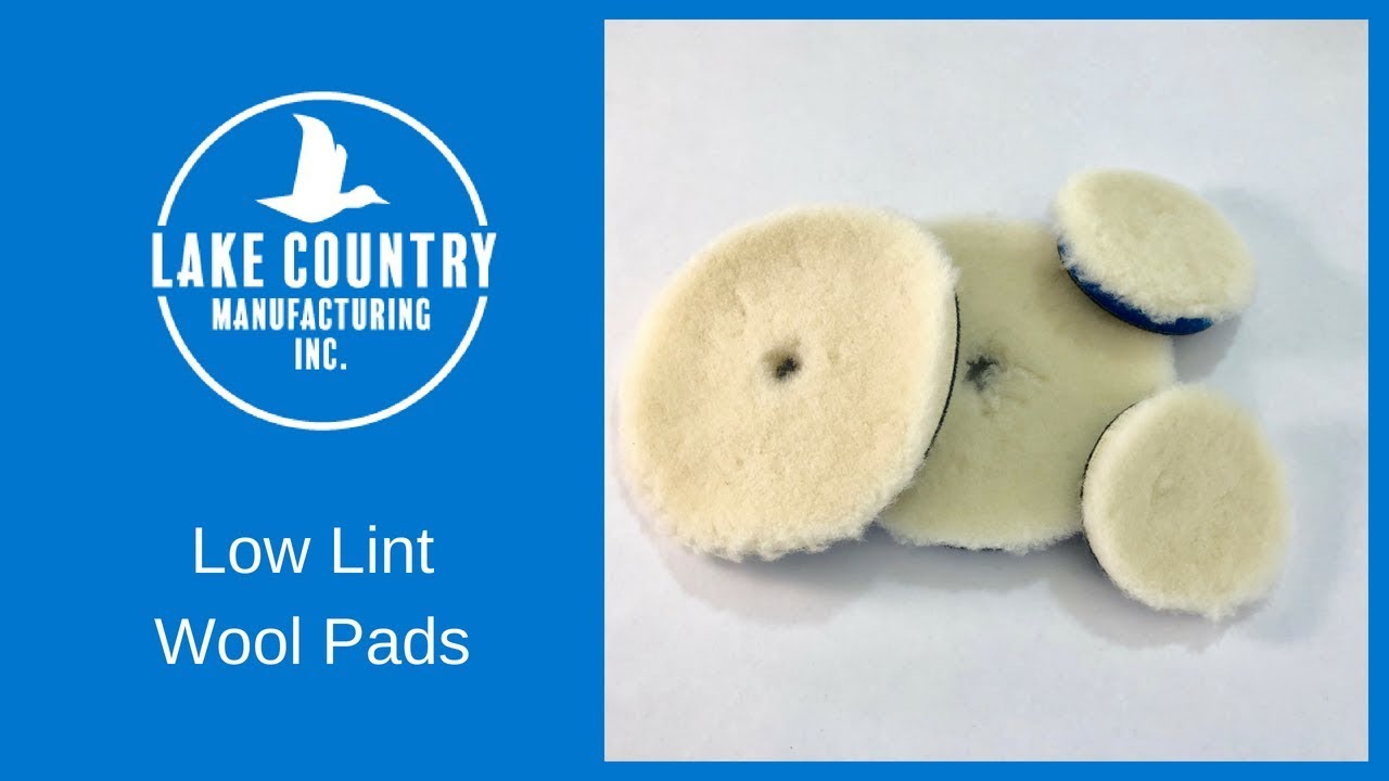 Lake Country Manufacturing Low Lint Wool Pads - YouTube