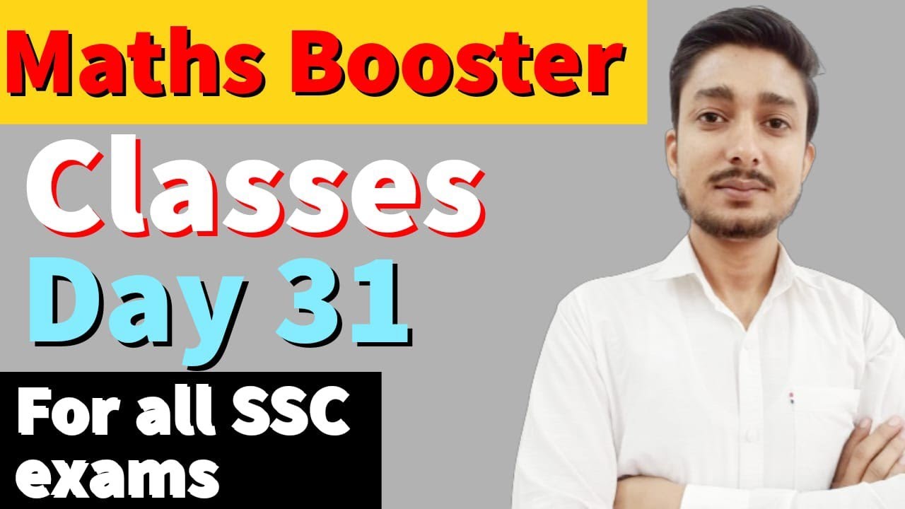 DAY 31/40 MATHS BOOSTER CLASS BY ADITYA SIR. - YouTube