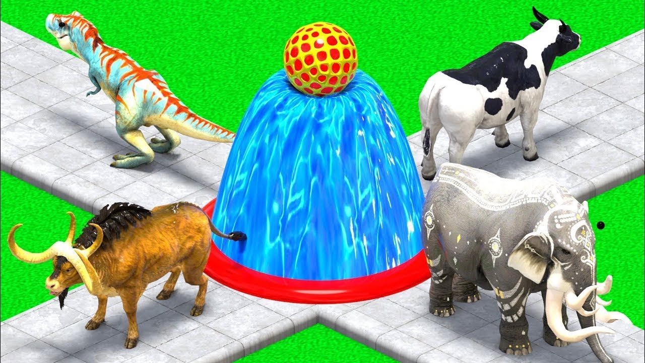 ANIMAL RACE Elephant,ox, Zebra, Tiger, Camel, T-rex, Horse, COW Planet ...