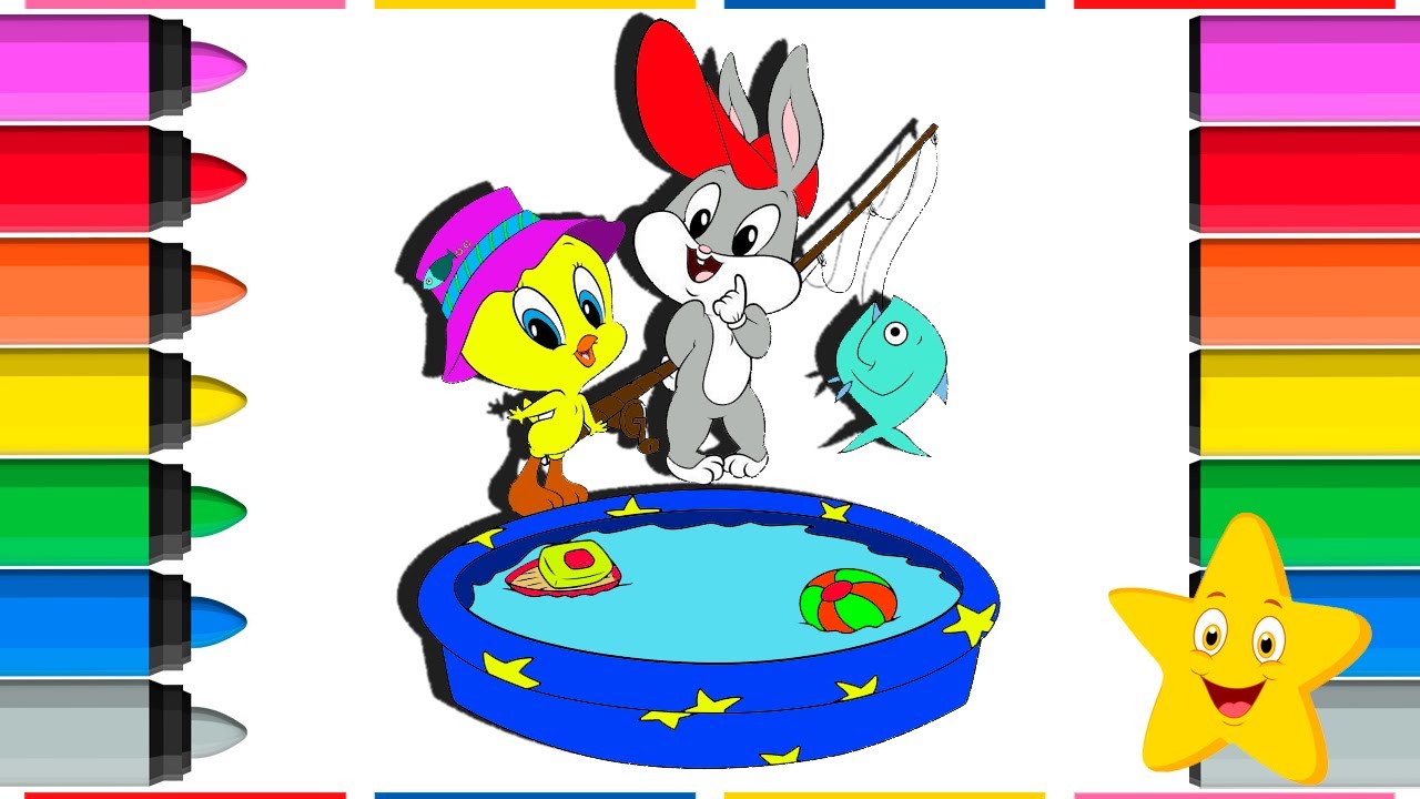 LOONEY TUNES COLORING PAGES!🐥 BABY COLORING 🐰 - YouTube