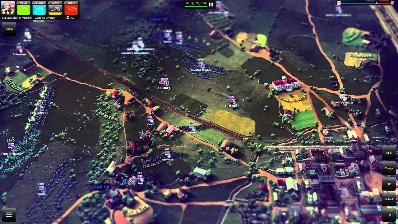 Ultimate General Gettysburg Walkthrough Gameplay Battle 1 Variant 2 ...