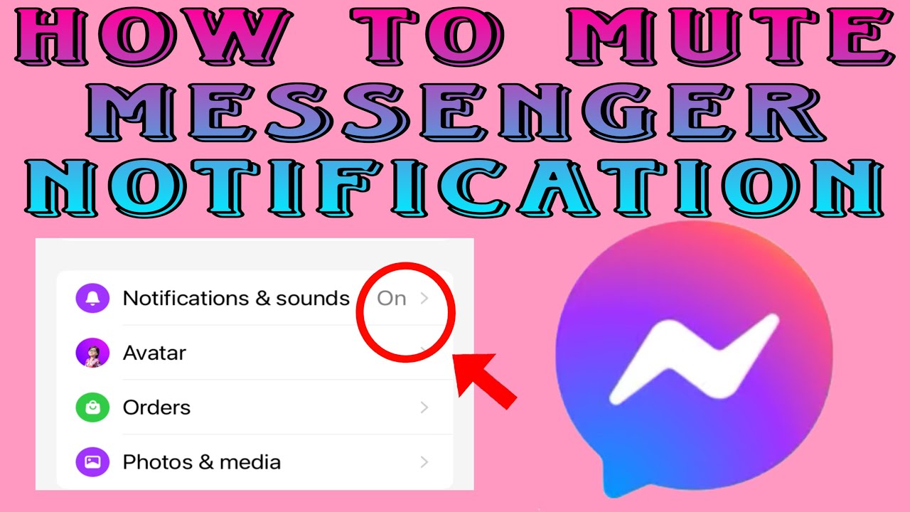 HOW TO ON & OFF THE NOTIFICATION IN MESSENGER ||Jonelyn Channel - YouTube