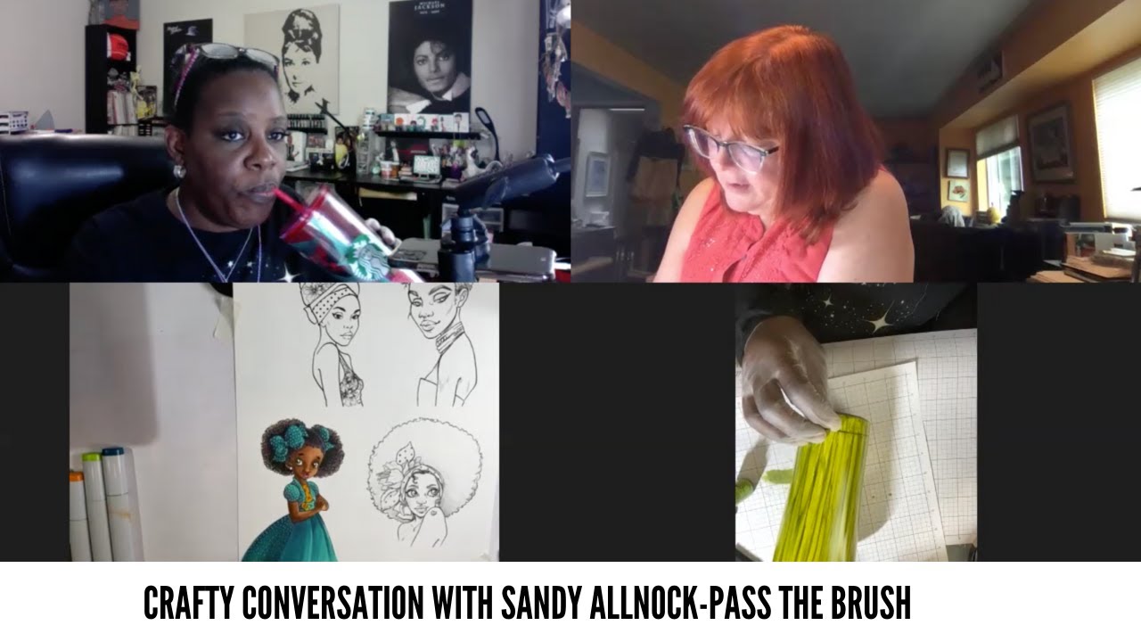Crafty Conversation/Play Date With Sandy Allnock - YouTube
