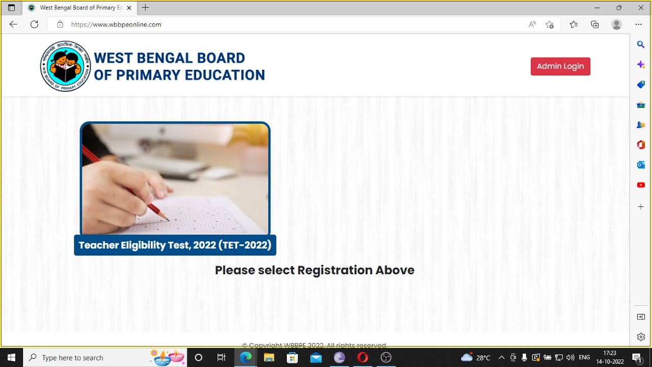 Application for Teacher Eligibility Test, 2022 (TET-2022) / How to ...