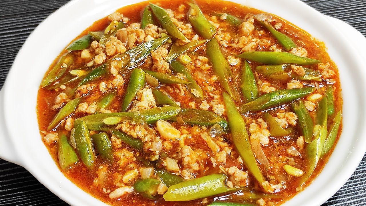 Ginisang Baguio beans with Pork Giniling - YouTube
