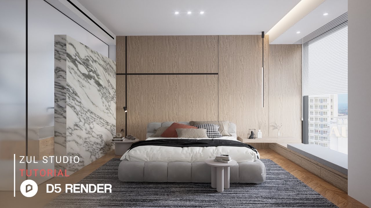 D5 Render realistic interior rendering tutorial | Bedroom 178 - YouTube