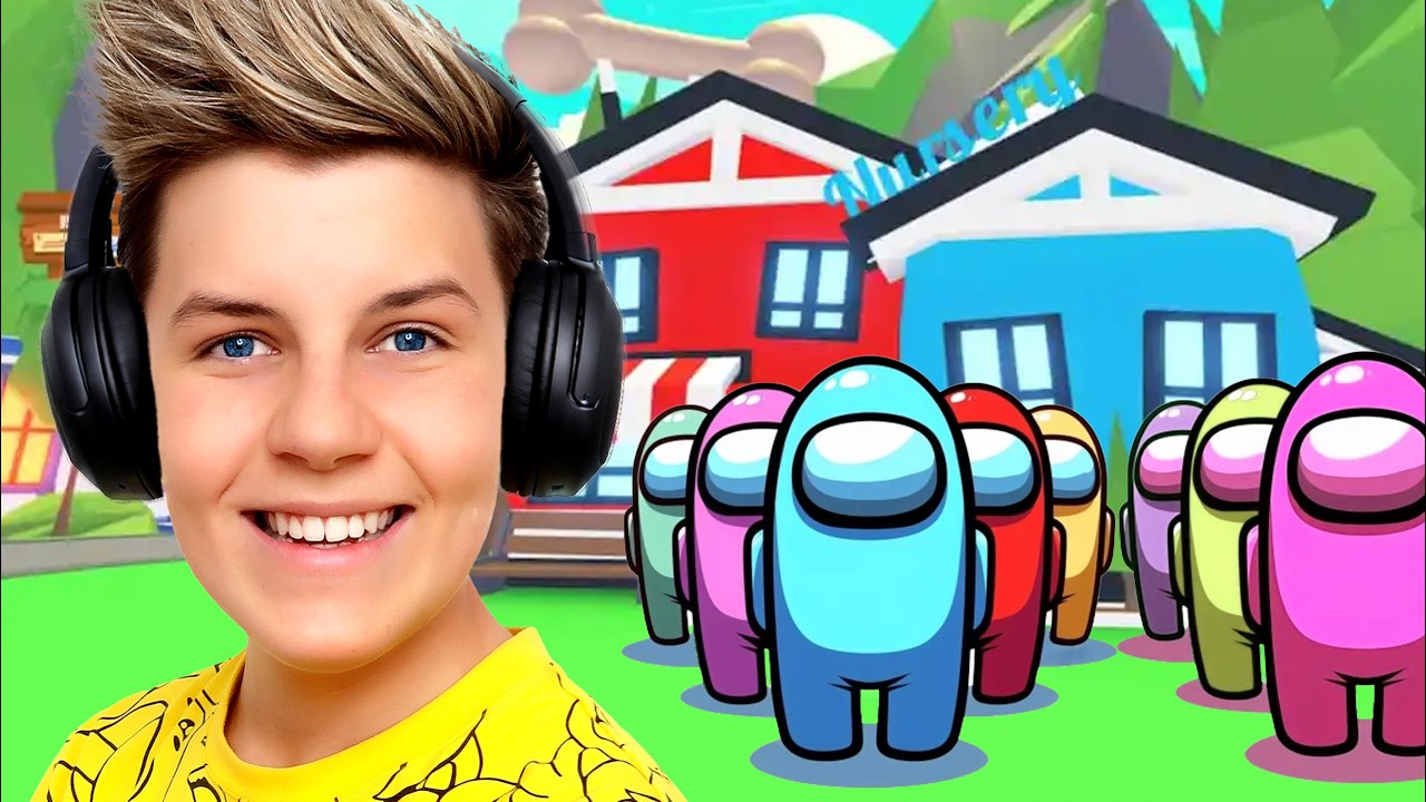 Playing AMONG US in ADOPT ME!! Prezley - YouTube