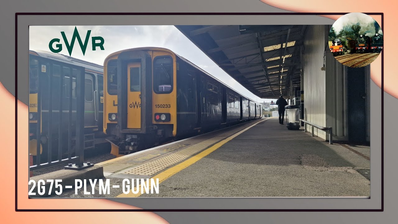 Gunnislake branch line route visual GWR 150233 - YouTube