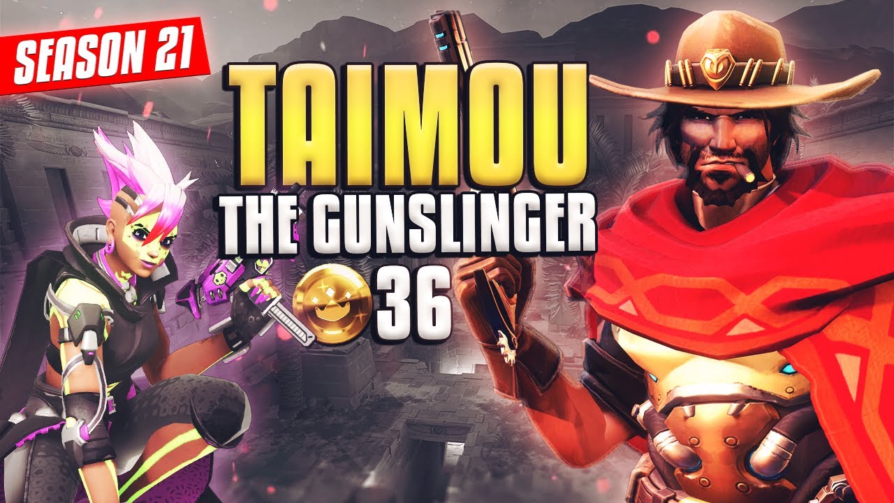 TAIMOU the Gunslinger / McCree and Sombra Gameplay [OVERWATCH SEASON 21 ...