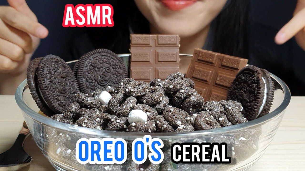 ASMR #10 OREO O'S CEREAL MARSHMALLOWS 오레오오즈 시리얼 씨리얼 먹방 MUKBANG EATING ...