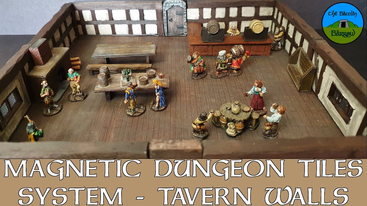 Magnetic Dungeon Tile System - Tavern Walls for RPG Dungeons and ...