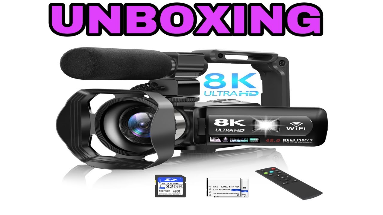 8K DIGITAL CAMCORDER UNBOXING - YouTube