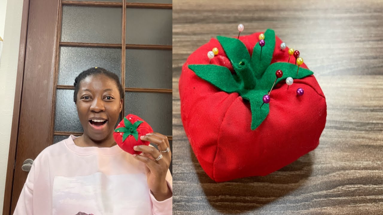 How to Make a Simple Tomato Pin Cushion - YouTube