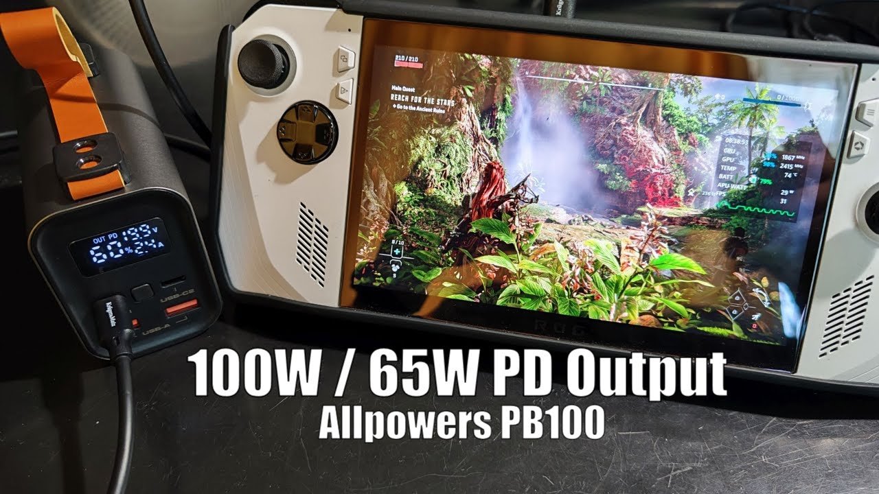Allpowers PB100 Powerbank Mighty 100W PD in Compact Size - YouTube