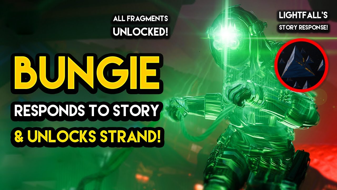 Destiny 2 - BUNGIE RESPONDS TO STORY AND UNLOCKS STRAND! Lightfall News ...