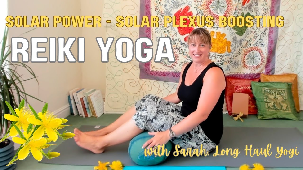 Solar Power! Reiki Yoga for your Solar Plexus - Yin Yoga Full Class ...