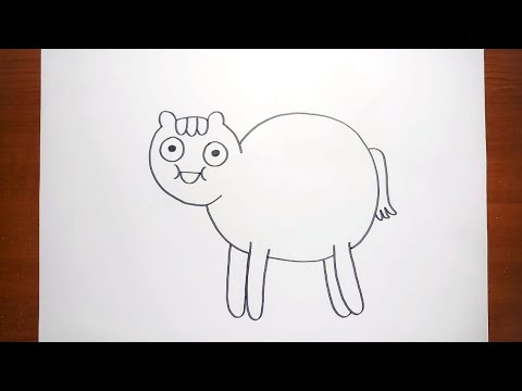 How To Draw Poo Brain Horse Step by Step for Kids | Adventure Time ...