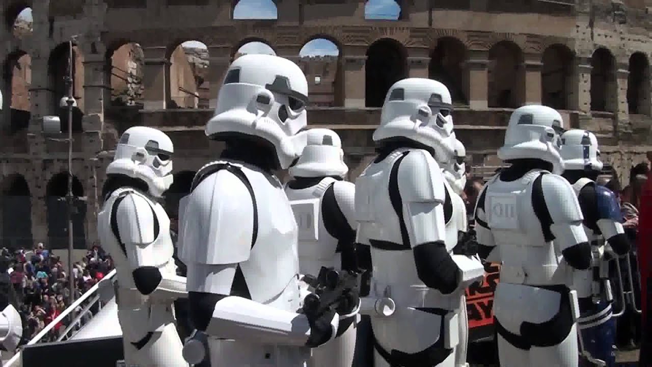Star Wars Day Colosseum : Darth Vader & Attack of the Clones Film - YouTube