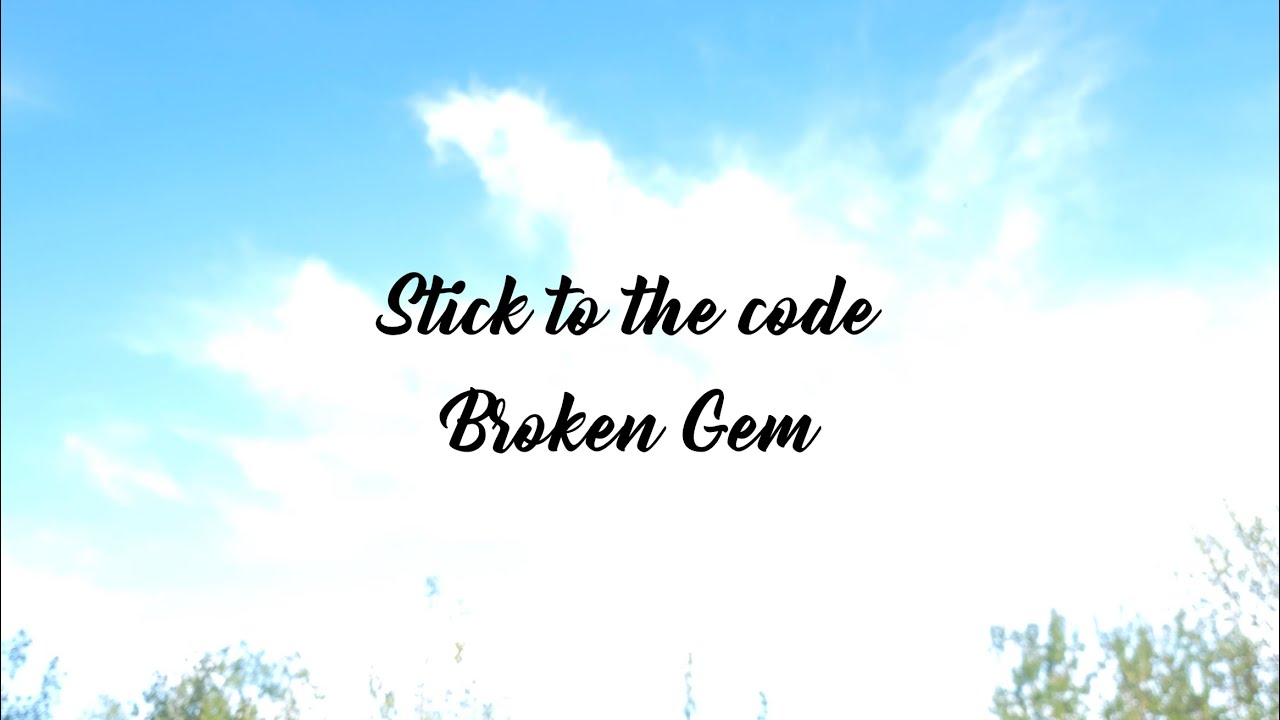 Broken Gem - Stick to the code (Official Music Video) - YouTube