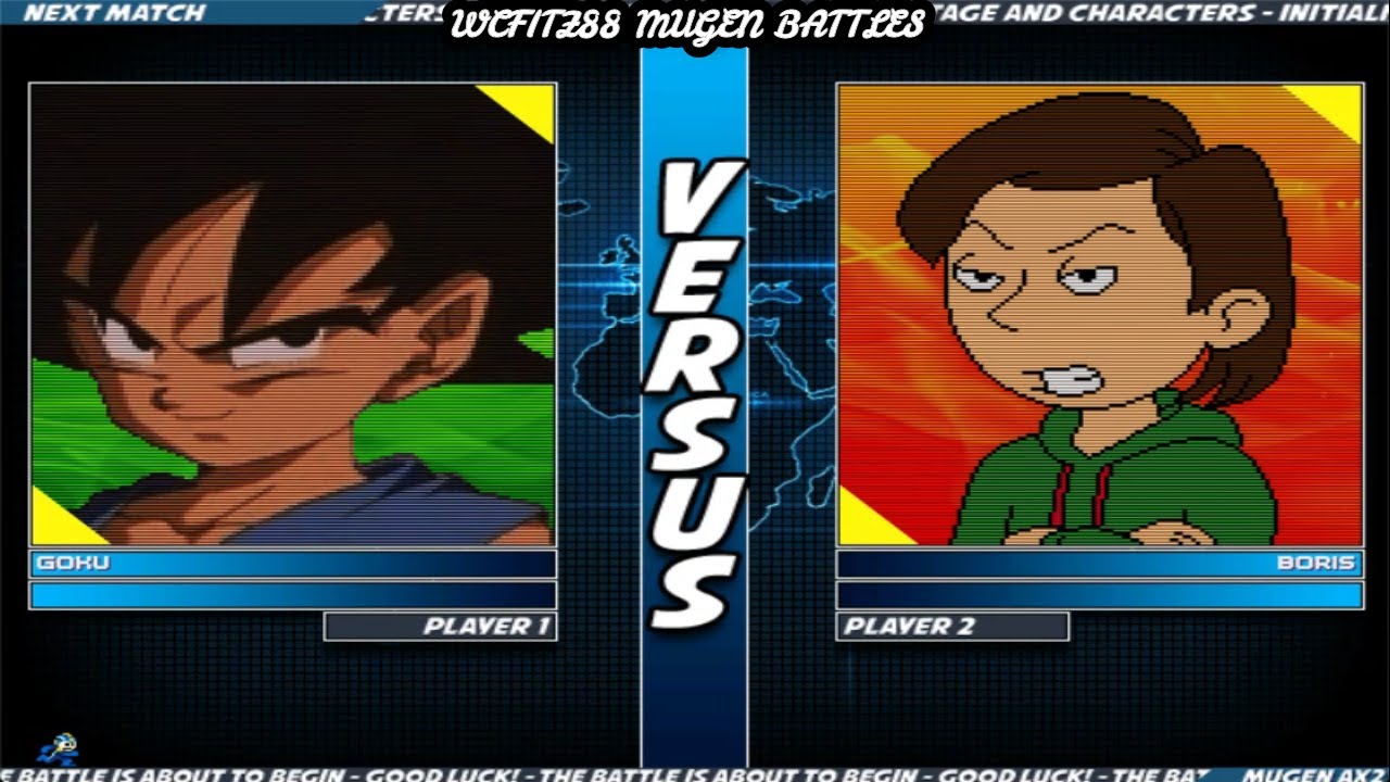 WCFITZ88 MUGEN BATTLES | Kid Goku GT vs Boris Anderson - YouTube