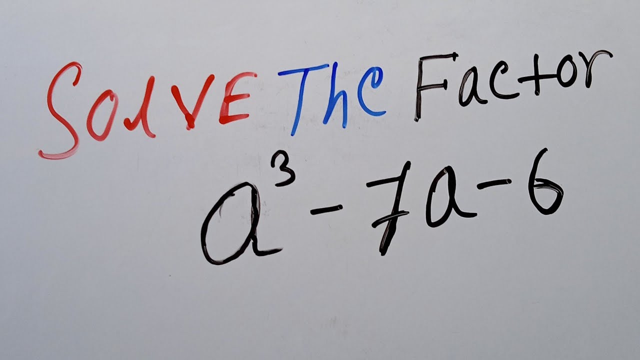 How Solve This Factor Problem - YouTube
