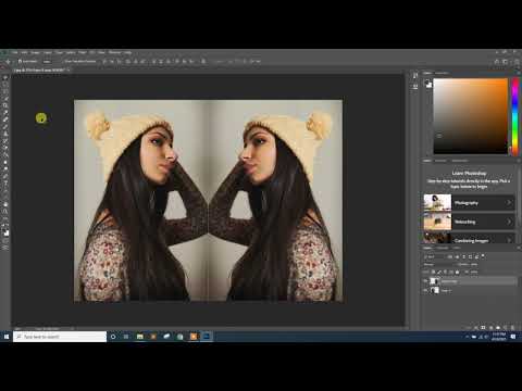 How to mirror image in photoshop
