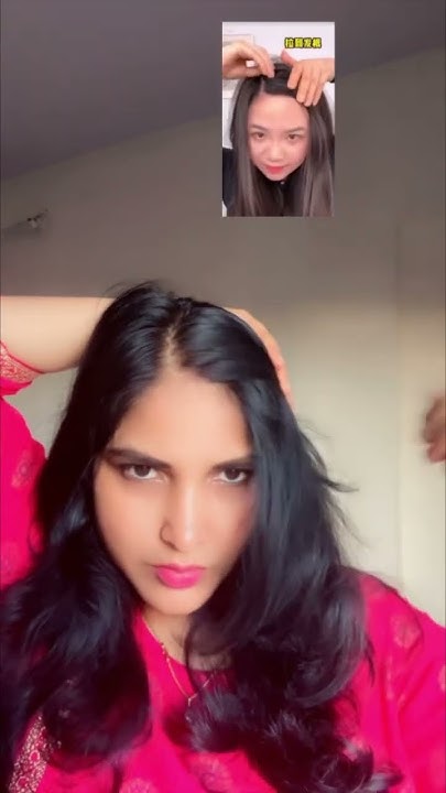 Instant volume hair hack #shortsfeed #youtubeshorts #hairstyle #hairtricks - YouTube