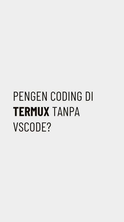 Install Neovim Untuk Coding Di Termux Coding Linuxcommandlinetutorial Tutorial Programming