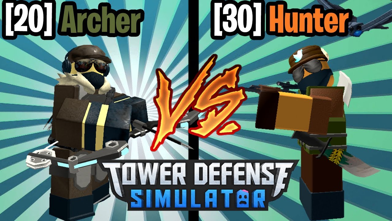 [20] Archer vs [30] Hunter BOTH SAME? | Tower Defense Simulator ...