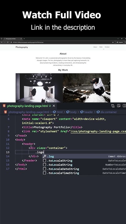 simple portfolio website using html css | Tarun Code - YouTube