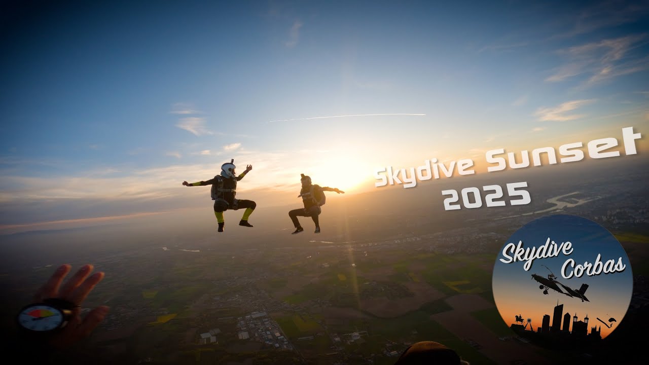 Skydive Sunset au Lyon Corbas . 2025 - YouTube