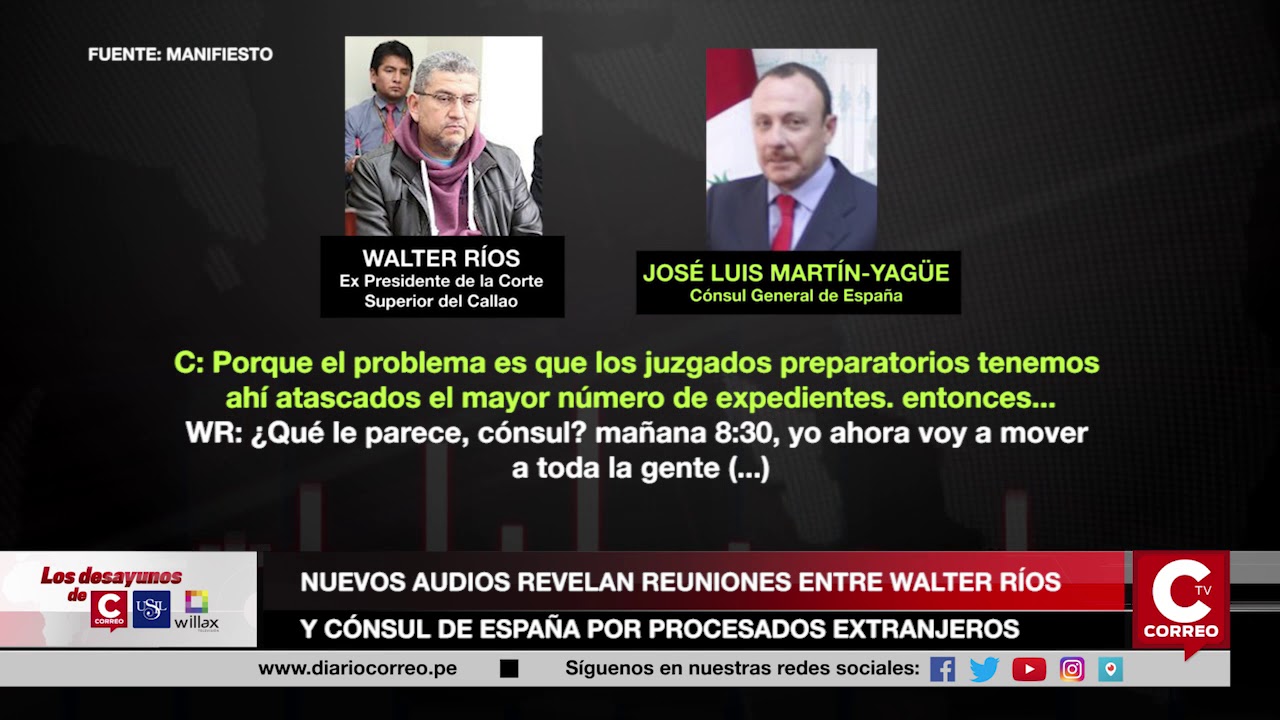 NUEVOS AUDIOS REVELAN REUNIONES ENTRE WALTER RIOS Y CONSÚL DE ESPAÑA ...