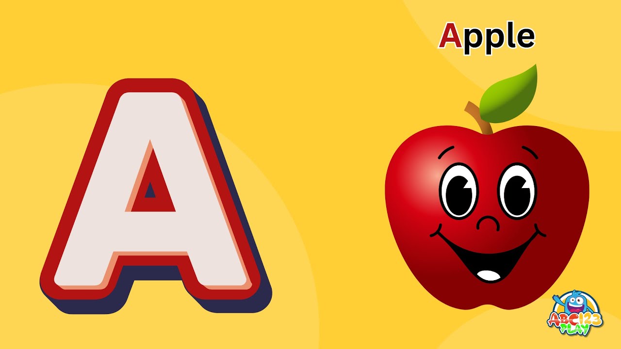 ABC song nursery rhymes abc phonics song for toddlers a for apple - YouTube