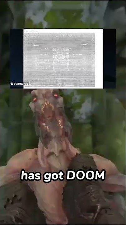 Twitter User Gets DOOM Running On Notepad #shorts - YouTube