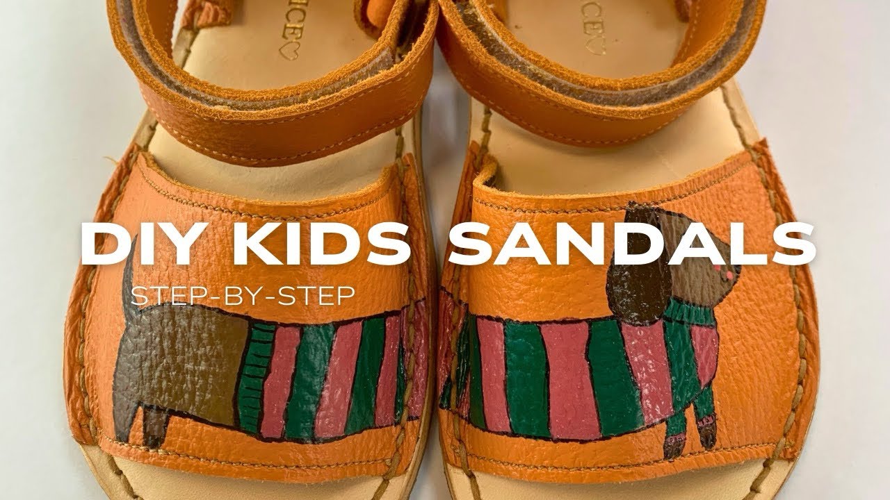 DIY Leather Sandals – Step by Step for Kids & Adults - YouTube