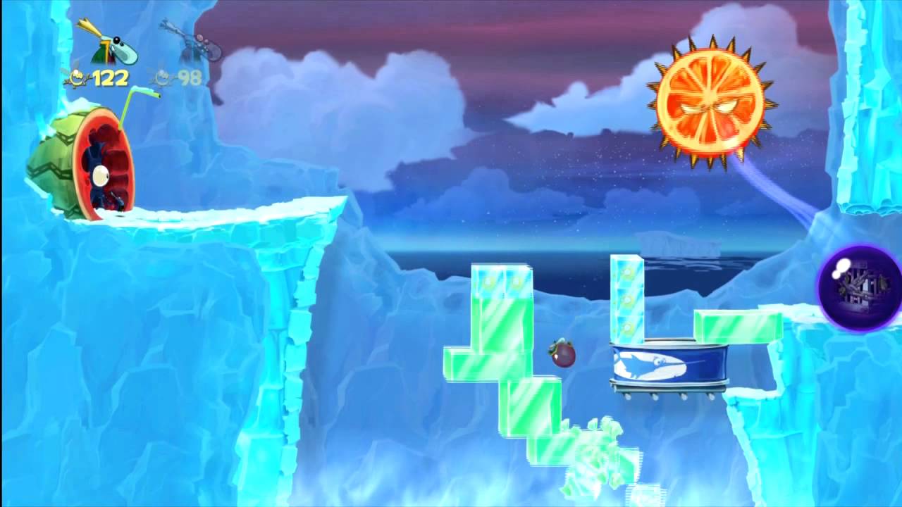 Rayman Origins Walkthrough - Part 22 - Fickle Fruit and My Heartburn's ...