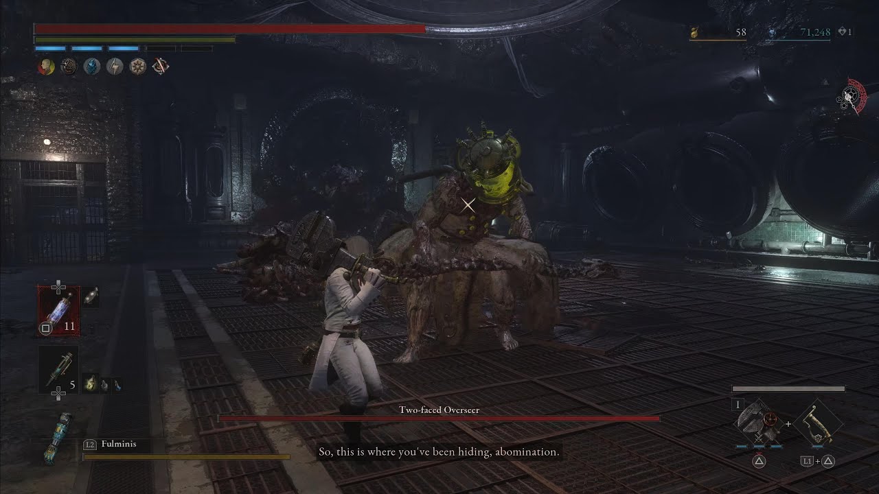 LIES OF P: OVERTURE DLC | Boss Battle - Two-faced Overseer (PS5) - YouTube