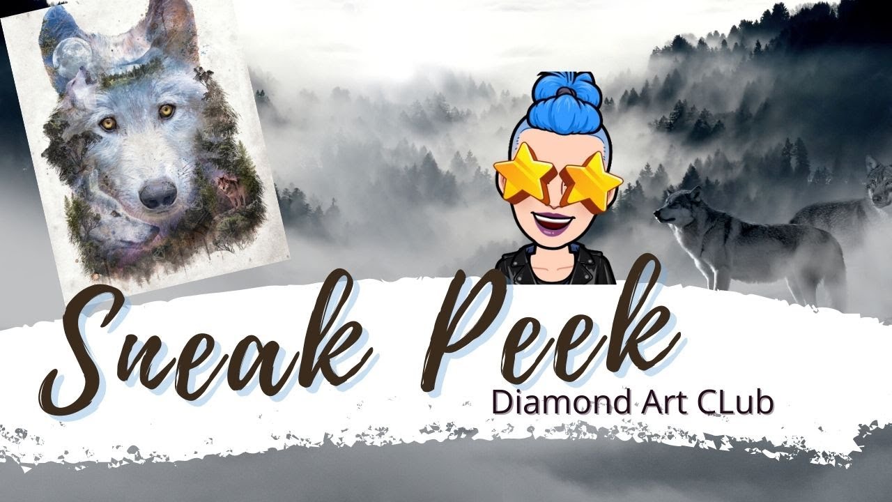 Sneak Peek Diamond Art Club | Wolf Pack | Diamond Painting für Hunde ...
