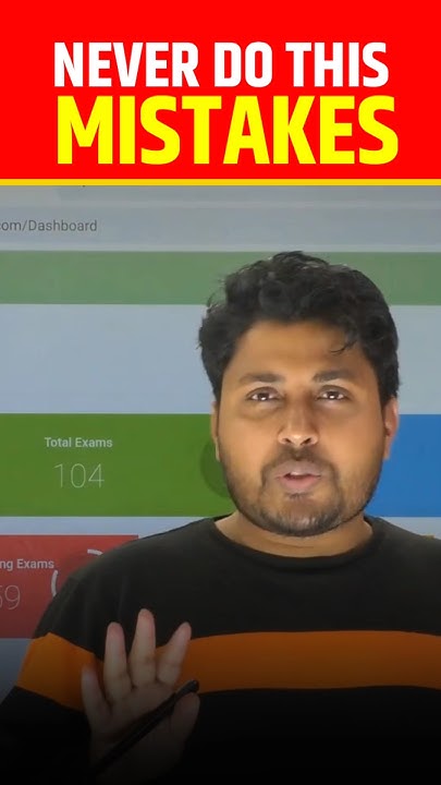 Mistakes you should Never Make in Exams | Exam Tips | #shorts #iit_jam ...