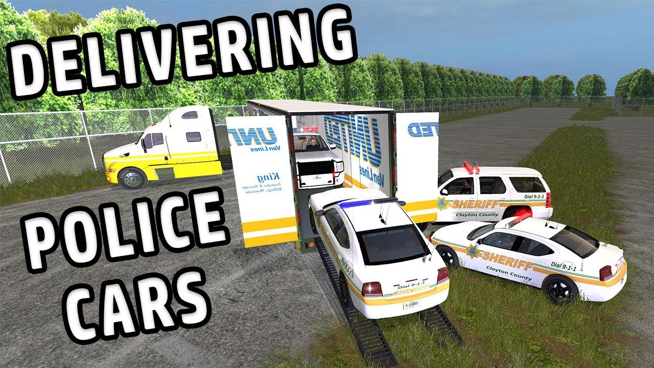 DELIVERING POLICE CARS | Farming Simulator 2017 - YouTube