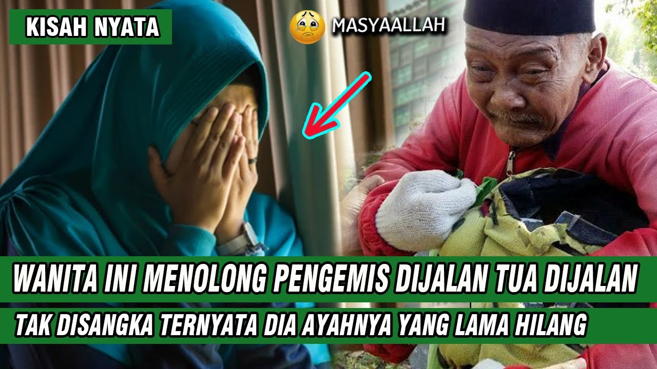 WANITA MENOLONG PENGEMIS TUA DIJALAN TAK DISANGKA , TERNYATA DIA ADALAH ...