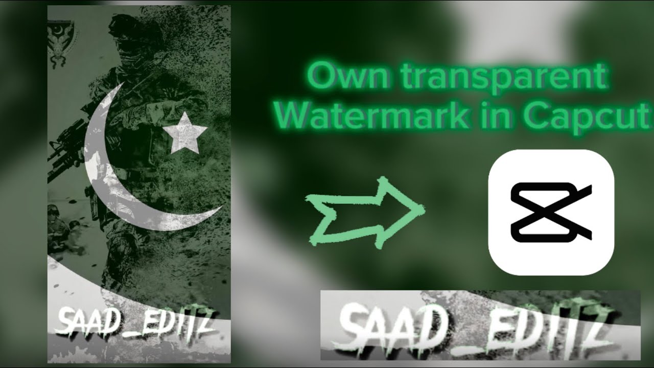 Make you’re own transparent watermark in capcut😱 - YouTube