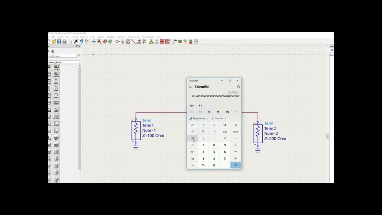 Quarter Wavelength Impedance Transformer Design | S parameter simulation of RF Impedance ...