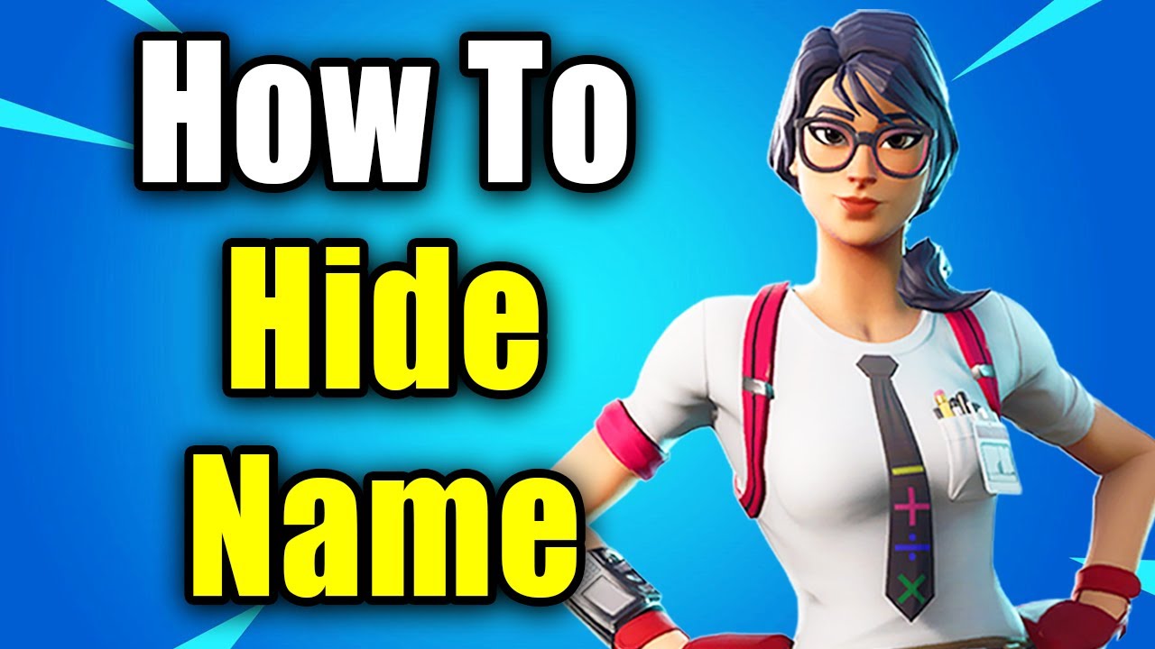How To Hide Your Display Name In Fortnite - Easy Guide - YouTube